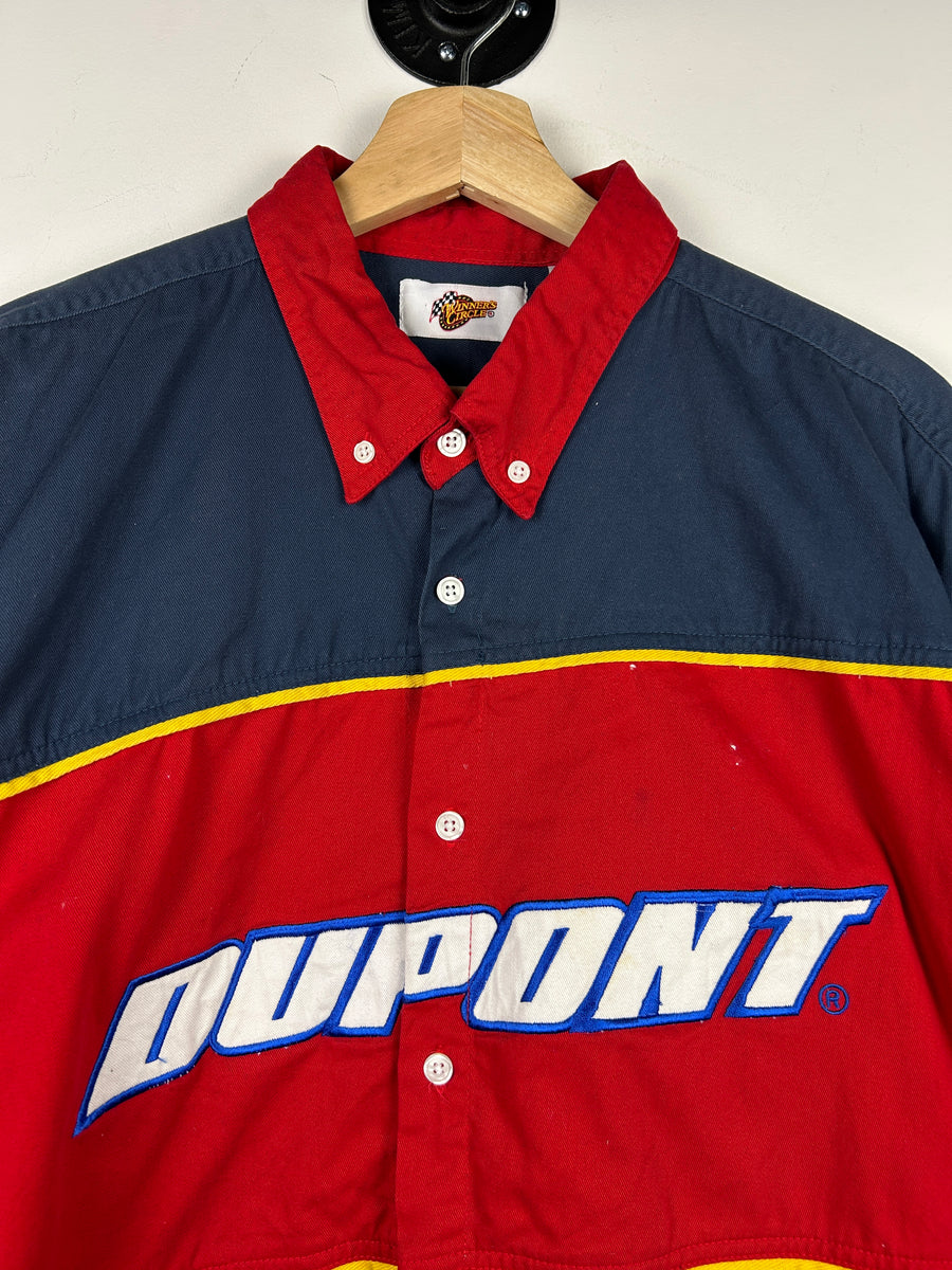Vintage 90s Nascar Jeff Gordon Dupont Racing Button Up Shirt – Vintage ...